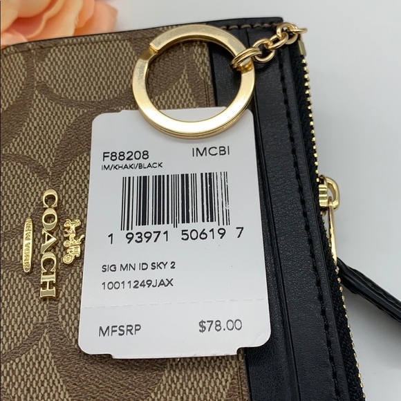 Coach | Bags | Coach Mini Skinny Id Case In Signature Canvas | Poshmark